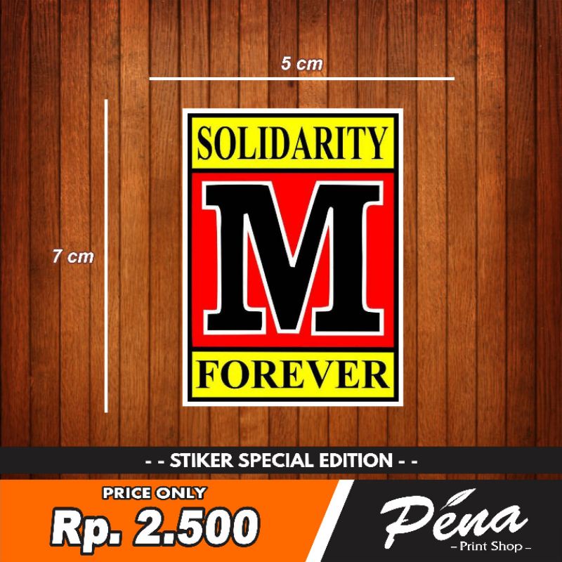 Jual Sticker Stiker SOLIDARITY M FOREVER | Shopee Indonesia