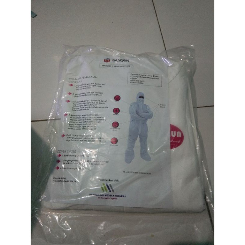 Jual APD Hazmat ( merk BANGUN setara BOHO ) SUDAH berizin KEMENKES RI ...