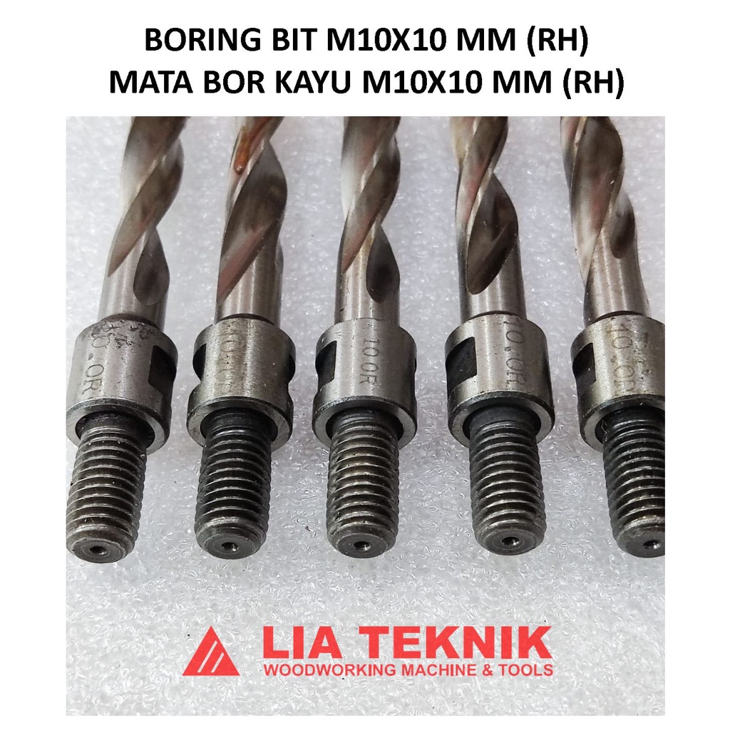 Jual M10x10 (RH) Drill Threaded Shank | Mata Bor Kayu Drat | Taiwan ...