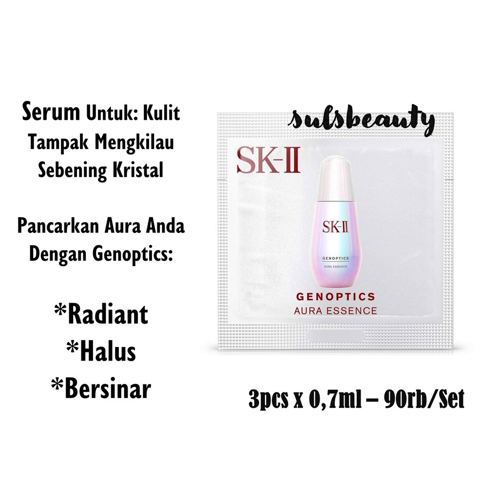 Jual SK-II Genoptics Aura Essence 3ml / SK2 Genoptics Aura Essence 3ml / Aura 0.7ml x 3pcs ...
