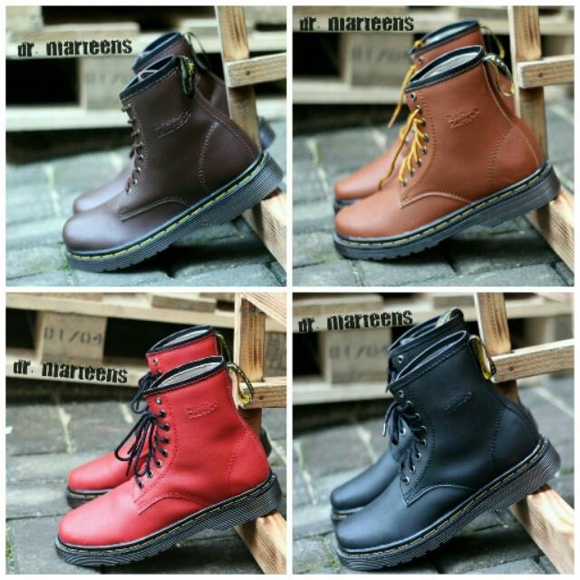 Jual Sepatu boots Pria Dockmart Pria Wanita (unisex) Dr.Martens 8 Hole ...