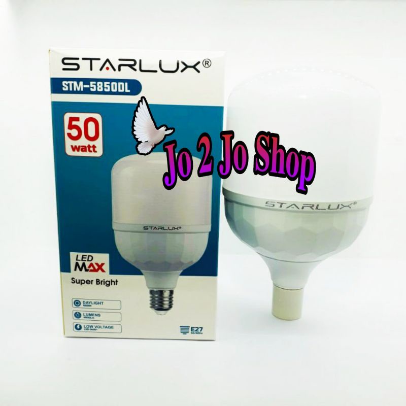 Jual Lampu Bohlam Starlux Led Max Super Bright 50 Watt Cahaya Putih SNI | Shopee Indonesia