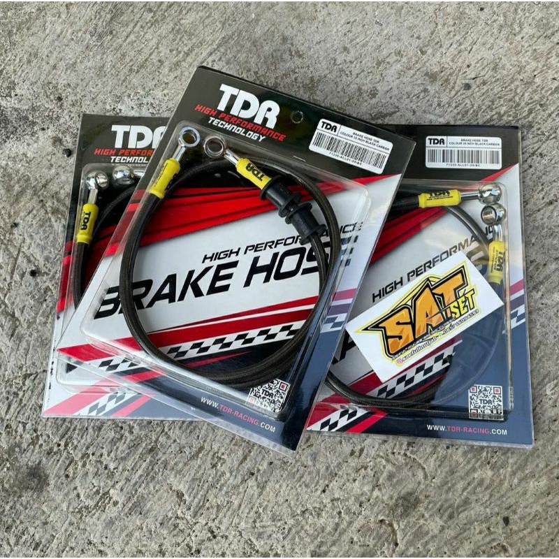 Jual Selang Rem TDR Black Carbon 35inch 90cm | Shopee Indonesia