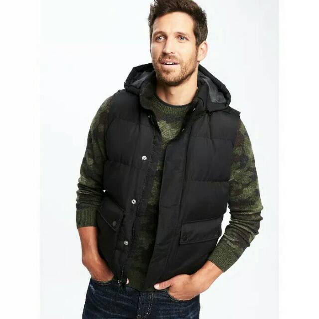 Jual ROMPI HOODIE MUSIM DINGIN PRIA OLD NAVY -VEST TRAVELING-ROMPI ...