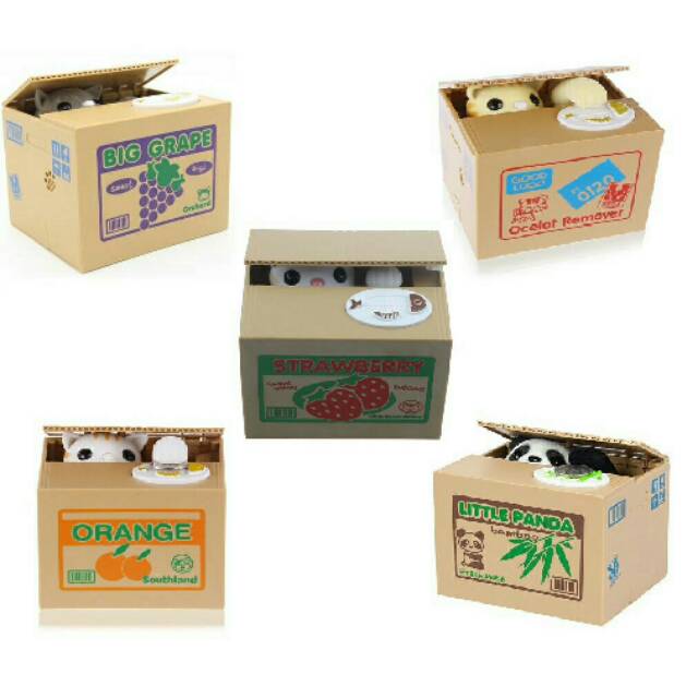 Jual Itazura Mischief Saving Box Cat Coin Bank / Celengan kucing ...