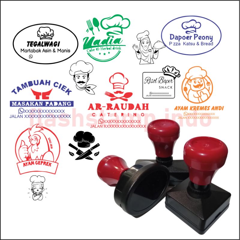 Jual Stempel Catering, Restoran dan Warung Makan, snack dll otomotis ...