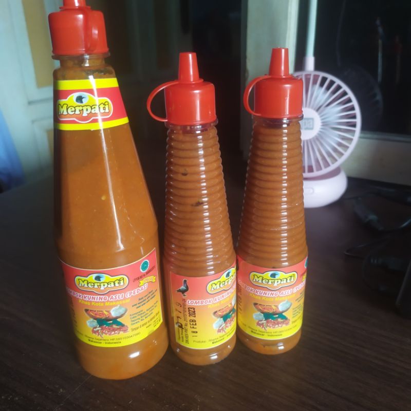Jual Lombok Kuning Merpati ( 140ml ) Oleh Oleh Khas Makassar / sambel ...
