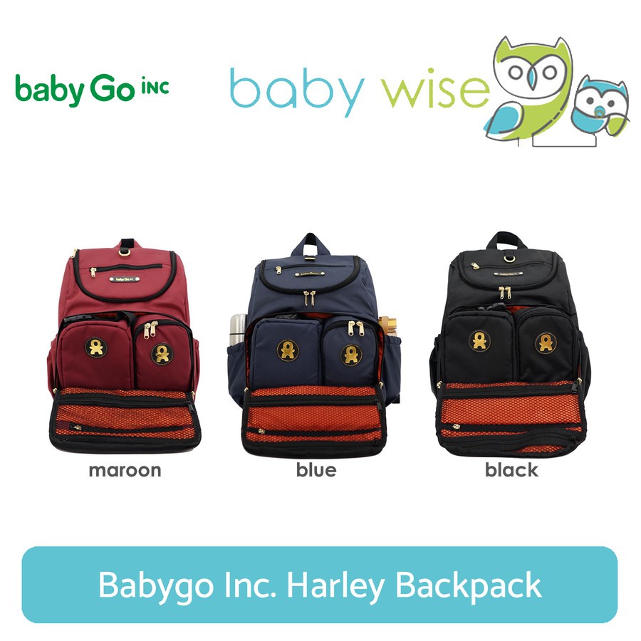 Jual Babygo Inc. Harley Backpack - Diaper Bag Tas Perlengkapan Bayi ...