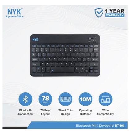 Jual NYK BT-90 Wireless Keyboard Bluetooth Android Windows IOS PC | Shopee Indonesia