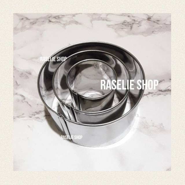 Jual Ring Cutter Set 3in1 Cetakan Cake Bulat Bundar Lingkaran Cookies ...