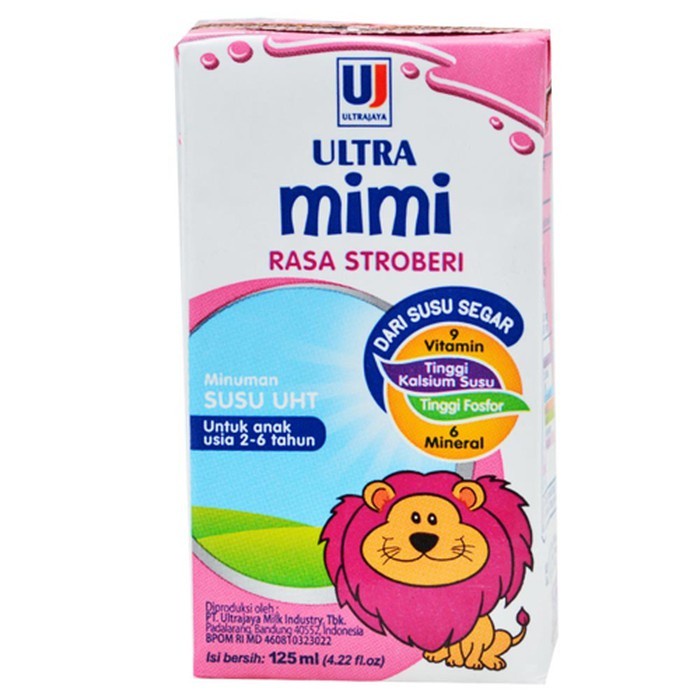 Jual ULTRA MIMI STRAWBERRY UHT 125ML | Shopee Indonesia