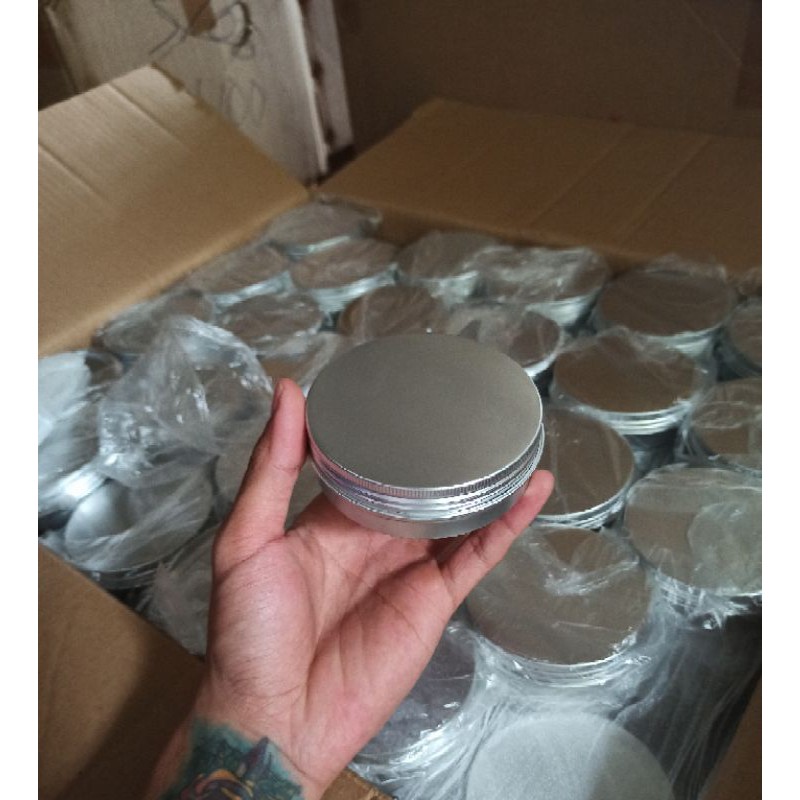 Jual Kaleng Pomade Silver 100 Gram - Kaleng Alumunium Silver 100 Gram ...