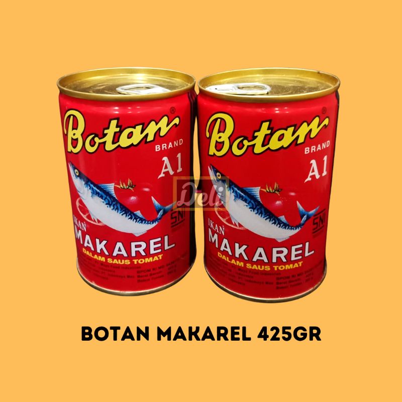 Jual Botan Mackerel Makarel Makerel Ikan Kaleng 425gr / Kaleng Ikan ...