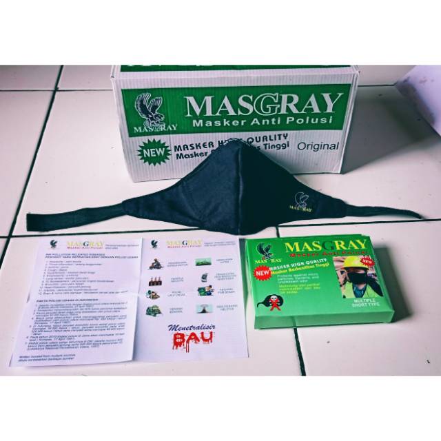 Jual Masker Carbon Aktif Anti Bacteria Anti Polusi MASGRAY | Shopee ...