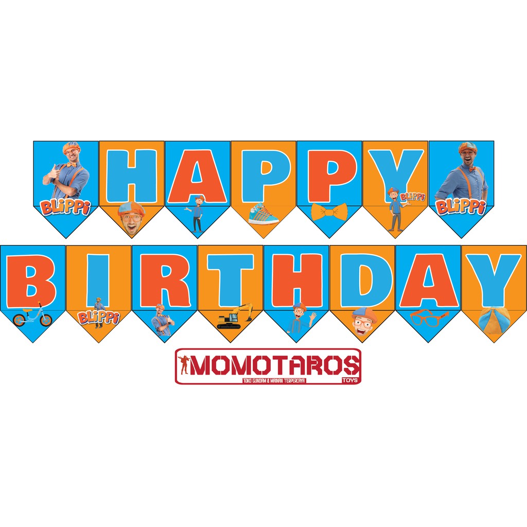 Jual Banner HBD Blippi set | Shopee Indonesia