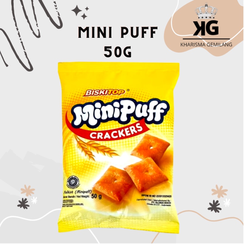 Jual BISKITOP - MINI PUFF 50g Biskuit Cemilan Anak Manis Asin Biscuit ...