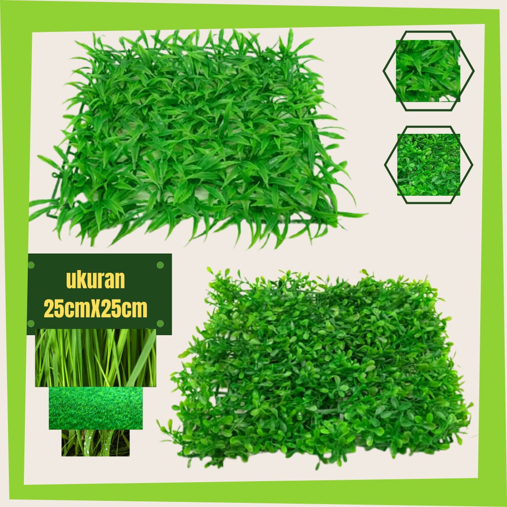 Jual PROMO Rumput Plastik Ukuran 25x25/ Rumput-Rumputan W313-A/B ...