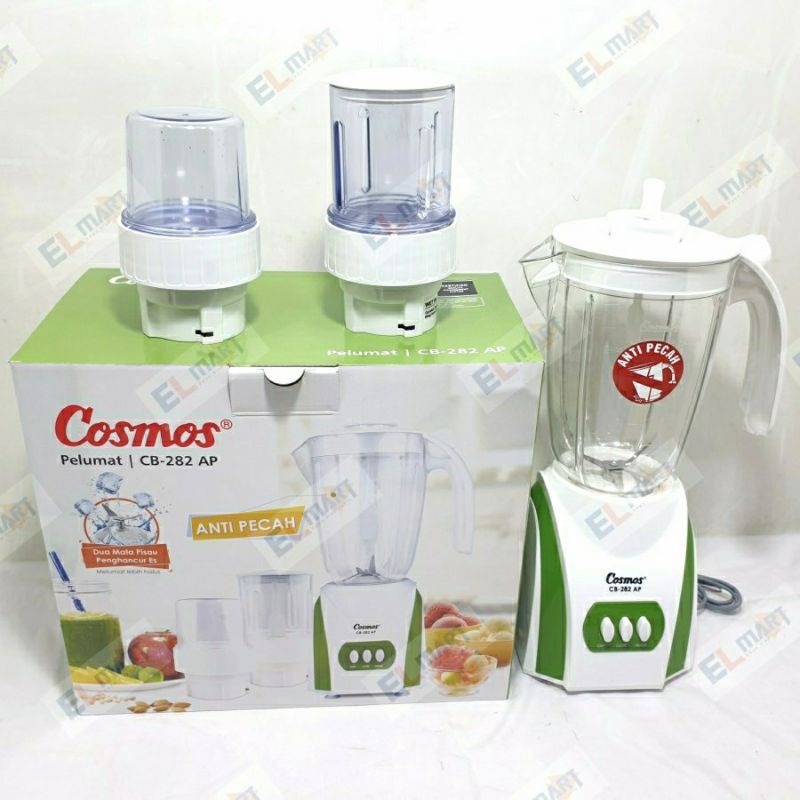 Jual COSMOS CB 282 AP BLENDER PLASTIK 2 LITER + 2 MILL / CB282AP | Shopee Indonesia