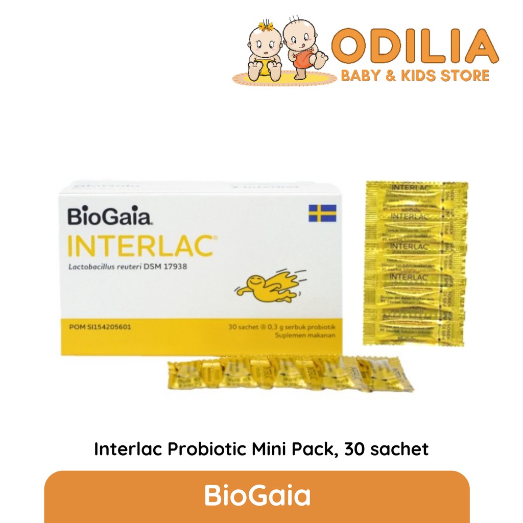Jual BioGaia Interlac Probiotic Mini Pack 30 Sachet | Shopee Indonesia