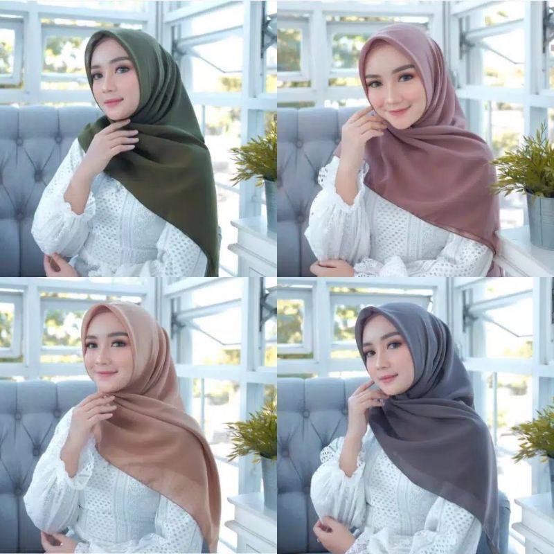 Jual Hijab SEGIEMPAT BELLA SQUARE POLLYCOTTON / segiempat bela square ...