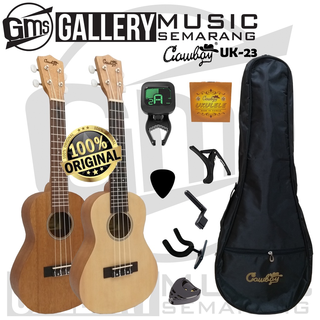 Jual ORIGINAL!!! Ukulele Cowboy Concert 23" Import Original UK-23 NA UK ...