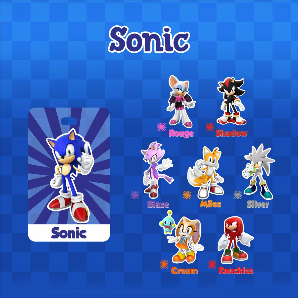 Jual 1 Pcs Bag Tag Akrilik Tema Sonic (Nama/ Tulisan Bisa Request ...