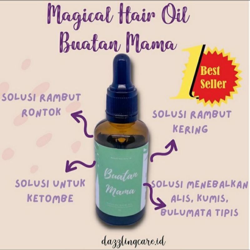 Jual MAGICAL HAIR OIL BUATANMAMA solusi rambut rontok tipis botak ...