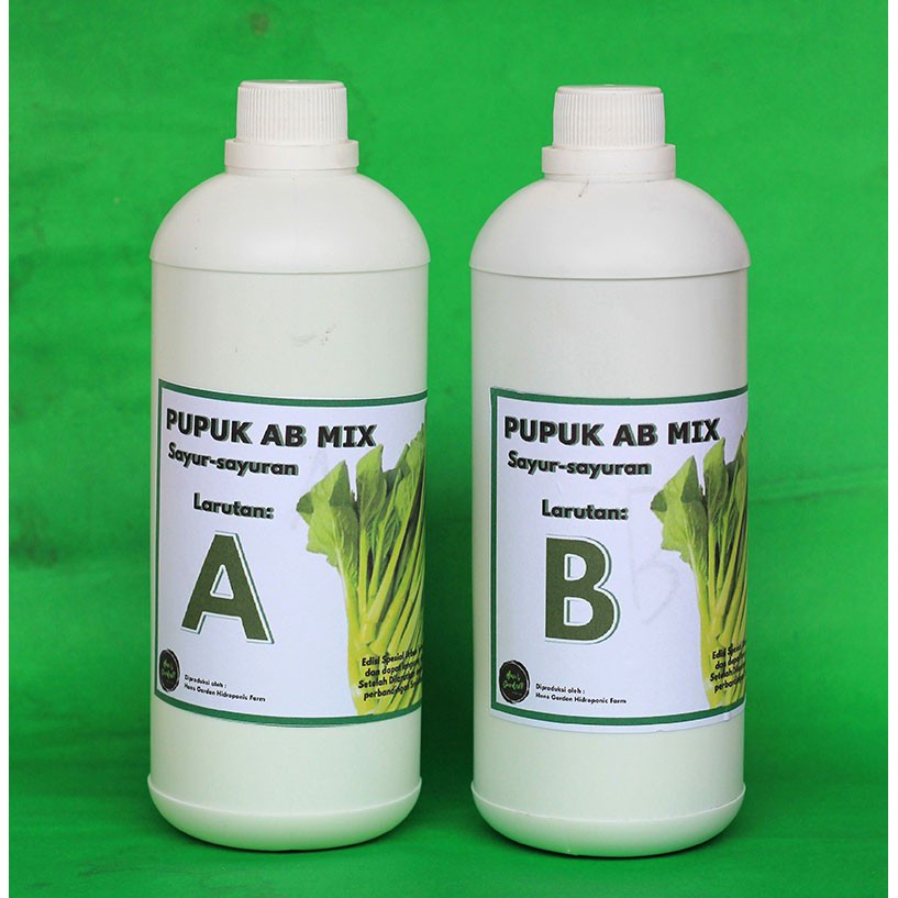 Jual Nutrisi AB MIX Sayuran kemasan cair 1000ml (1 liter) | Shopee ...