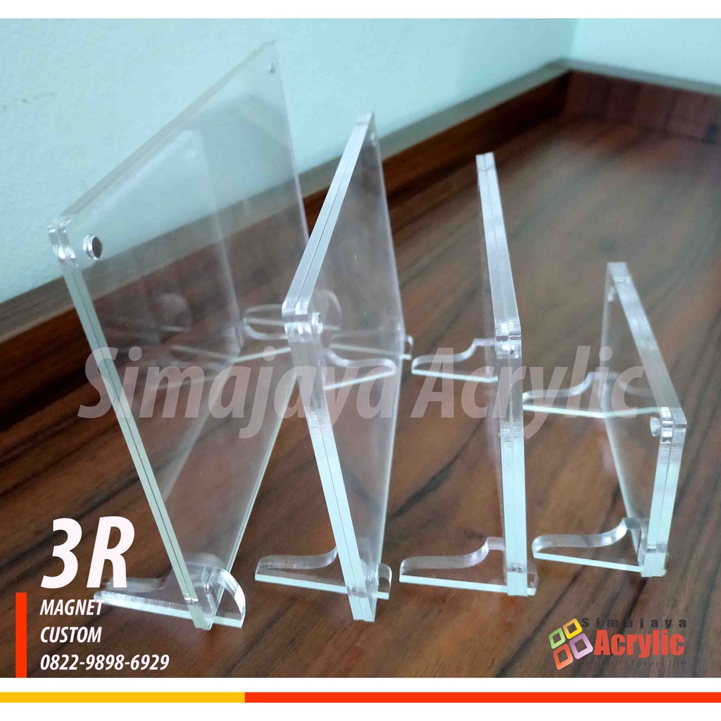 Jual frame akrilik magnet/ frame bingkai akrilik Variasi Ukuran ...