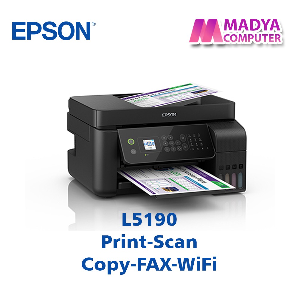 Jual Printer Epson L5190 Print, Scan, Copy, FAX, WiFi | Shopee Indonesia