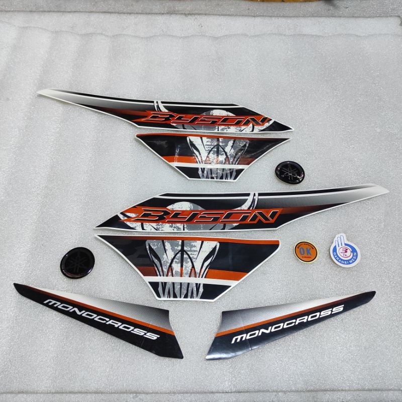 Jual Stiker stripping decal Graphic Yamaha Byson Bison 150 FZ16 putih ...