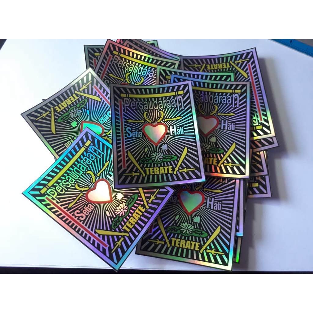 Jual stiker psht printing hologram stiker logo psht tugu 6x8 cm ...