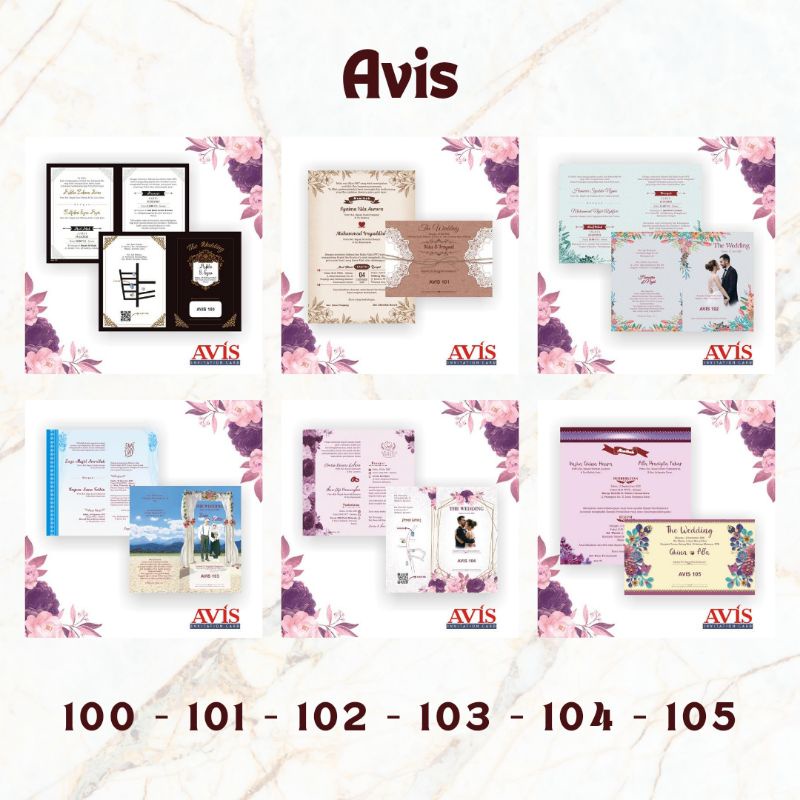 Jual Blangko Undangan Avis 100, 101, 102, 103, 104, 105 | Shopee Indonesia