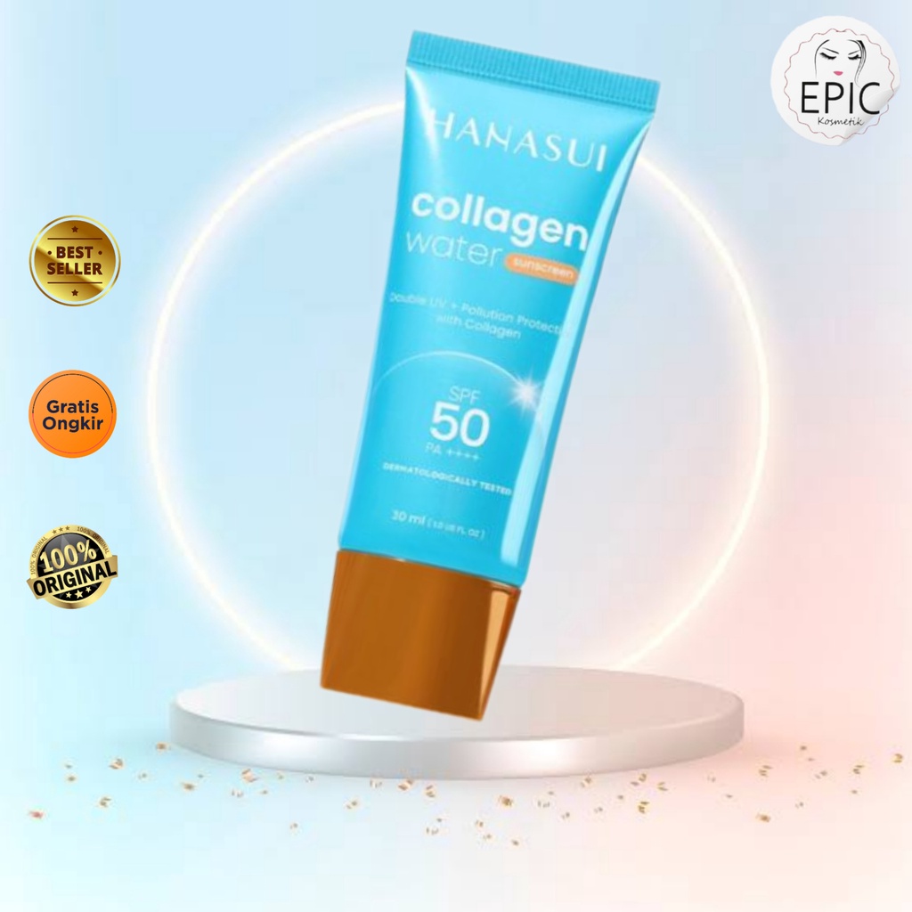 Jual HANASUI Collagen Water Sunscreen SPF 50 PA+++ 30ml | Shopee Indonesia