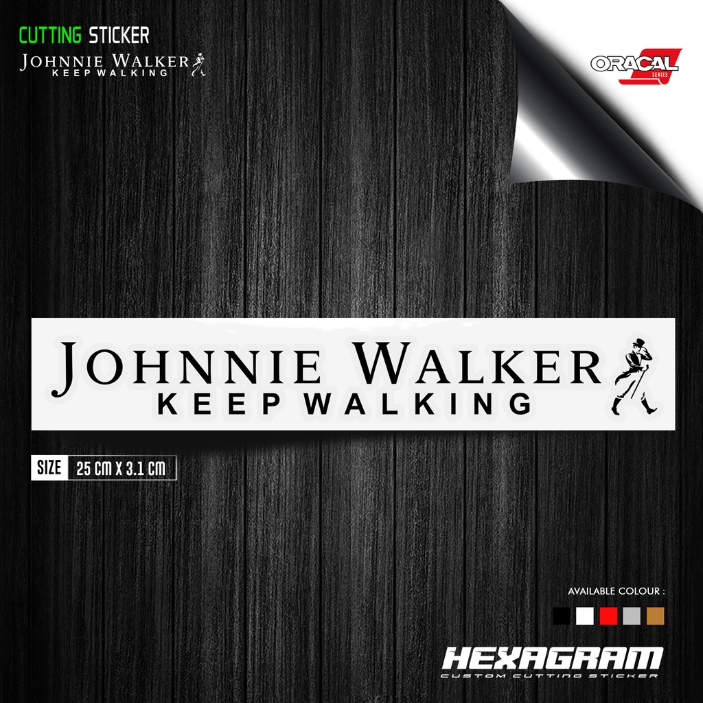 Jual Cutting Sticker JOHNNIE WALKER | Stiker Cutting JOHNNIE WALKER ...