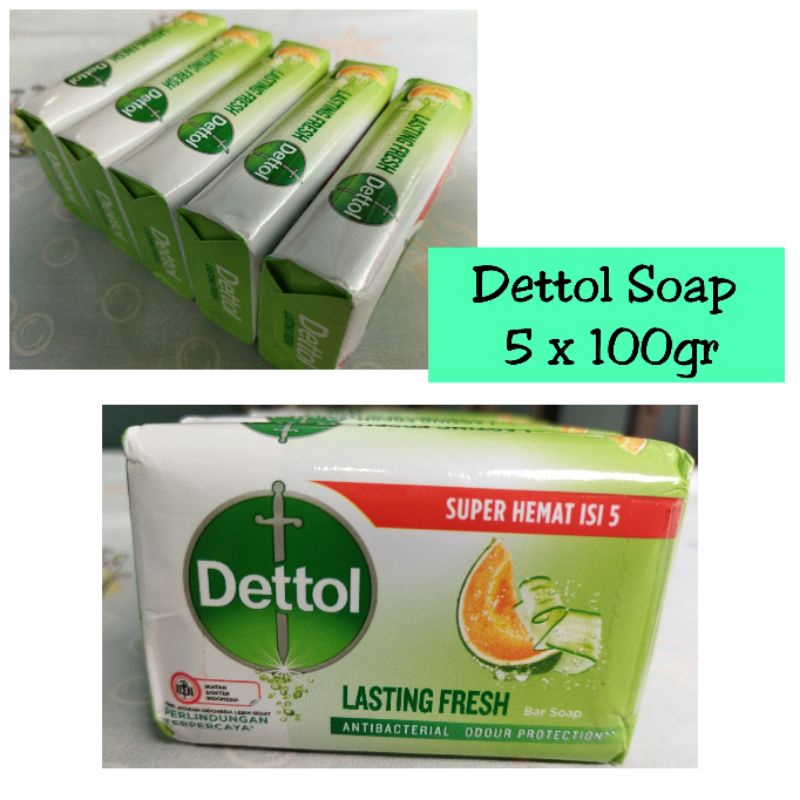 Jual Dettol Soap Sabun Batang 5x100gr | Shopee Indonesia