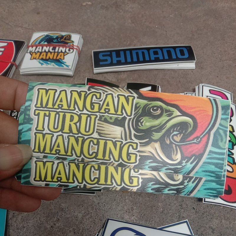 Jual stiker mancing mangan turu mancing | Shopee Indonesia