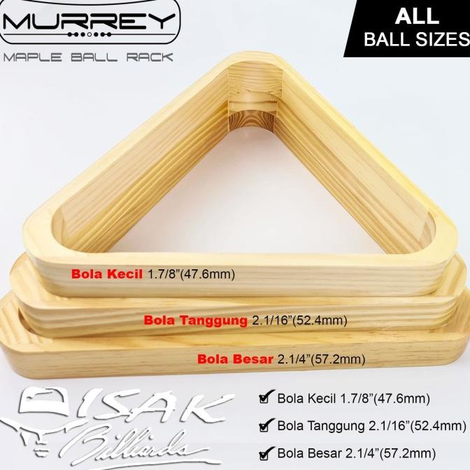 Jual Murrey Triangle Billiard Ball Rack - Maple - Segitiga Bola Biliar ...