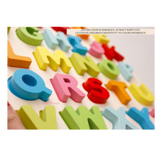Jual Big Block Alphabet Puzzle with Words / CAPS LETTER / Besar dan ...