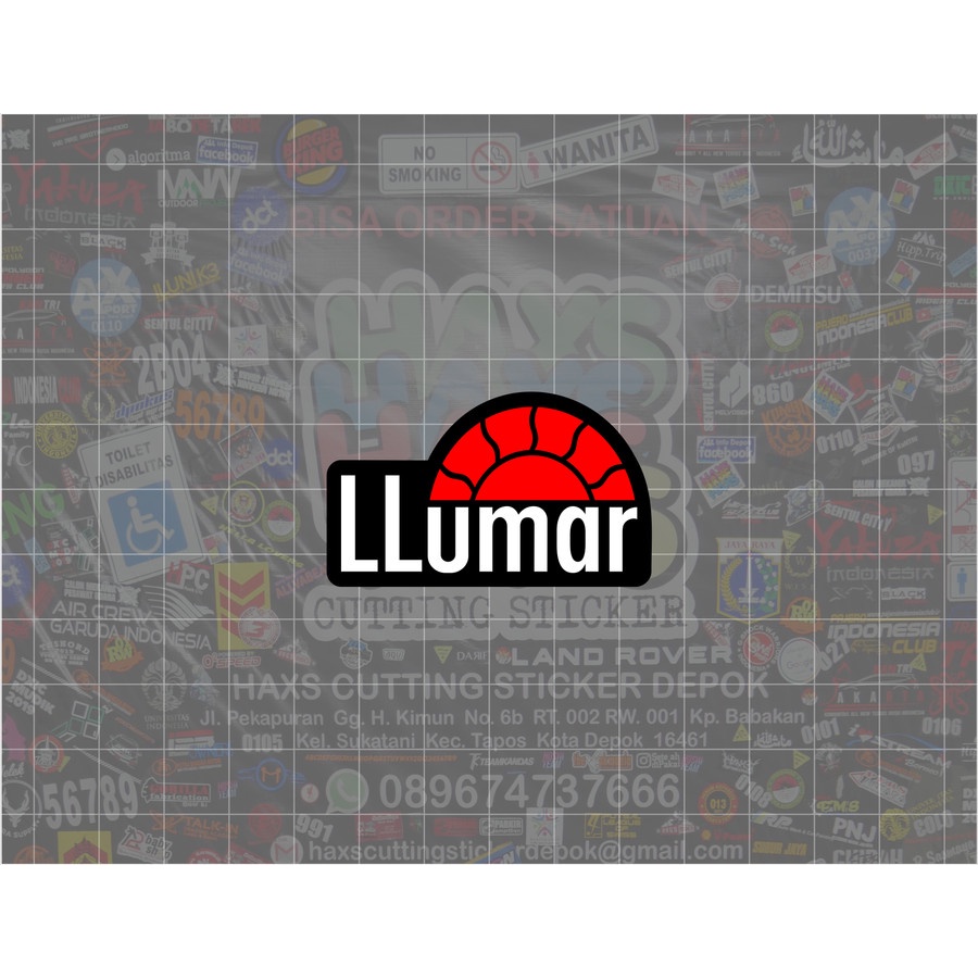 Jual Cutting Sticker Logo Llumar Untuk Kaca Mobil Ukuran 5 Cm | Shopee ...