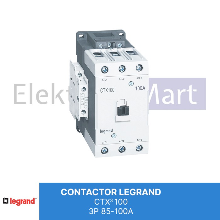 Jual Contactor/Kontaktor LEGRAND CTX3 100 3P 85A-100A 2NO+2NC | Shopee ...