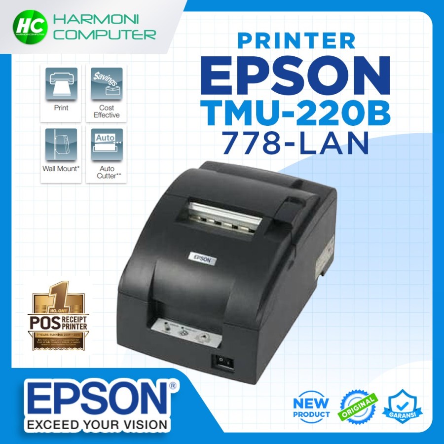 Jual EPSON PRINTER KASIR TMU 220B 778 LAN | Shopee Indonesia