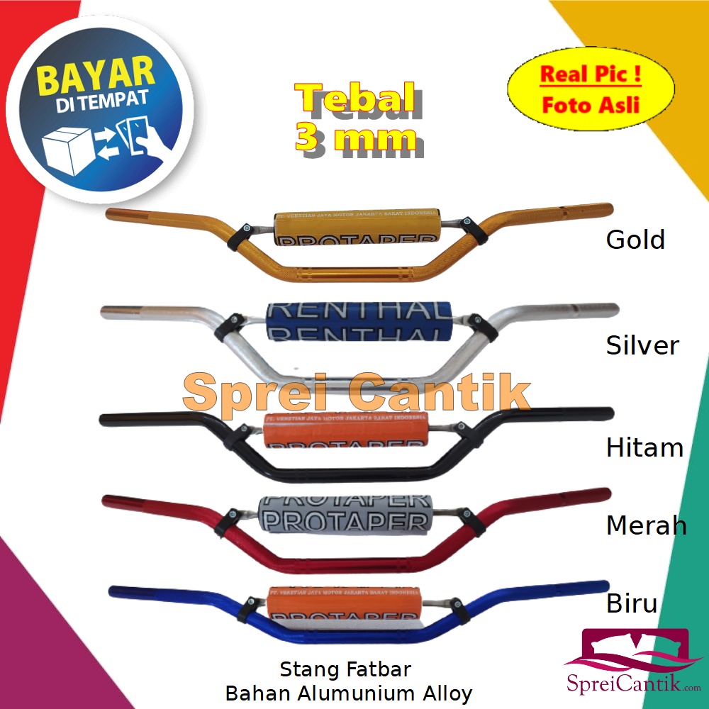 Jual Stang Stir Fatbar Rental Busa Full CNC - Setang Universal Bahan ...