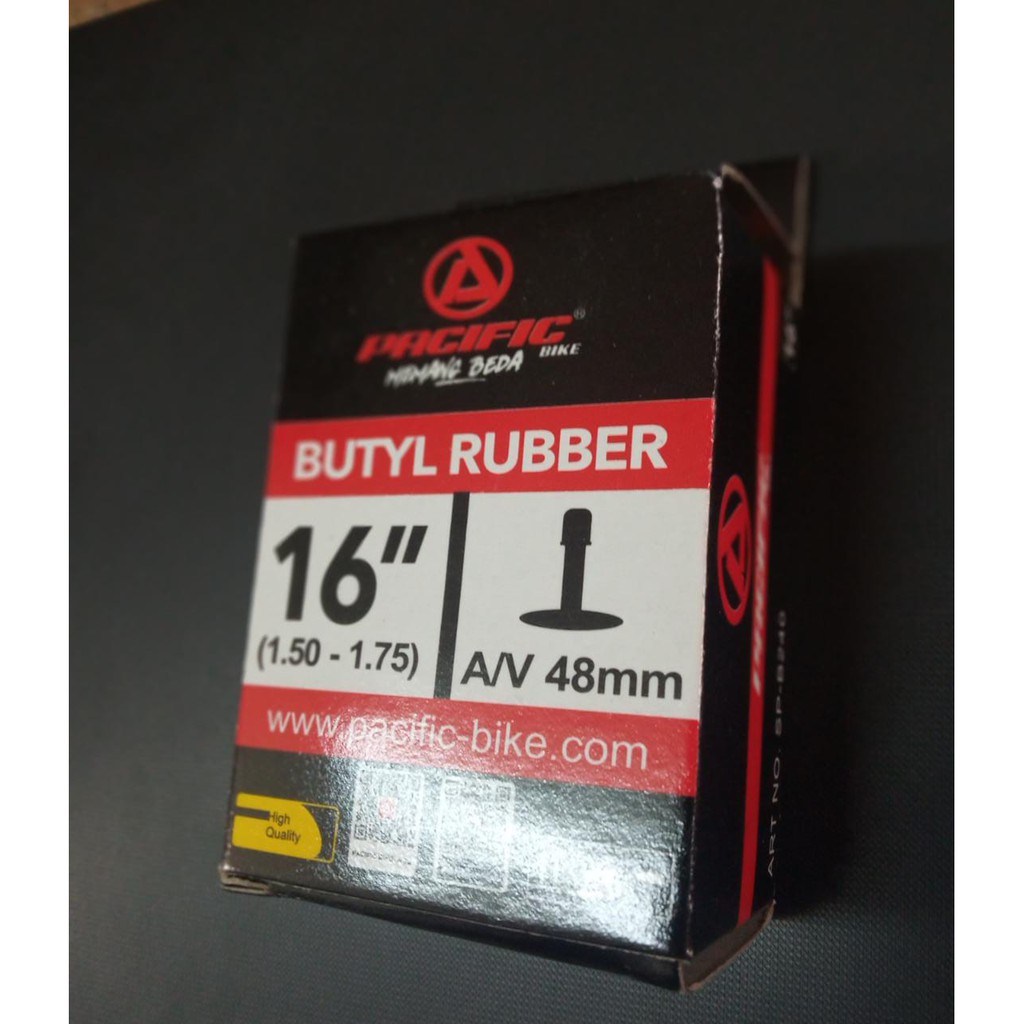 Jual Pacific Ban dalam 16 x1.50-1.75 pentil AV panjang 48MM by Kenda untuk sepeda lipat | Shopee ...