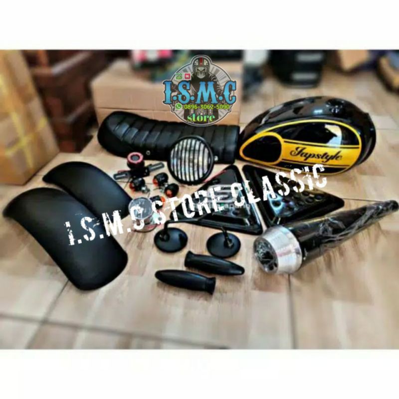 Jual paket body japstyle custom Scorpio thunder Megapro GL Byson full ...
