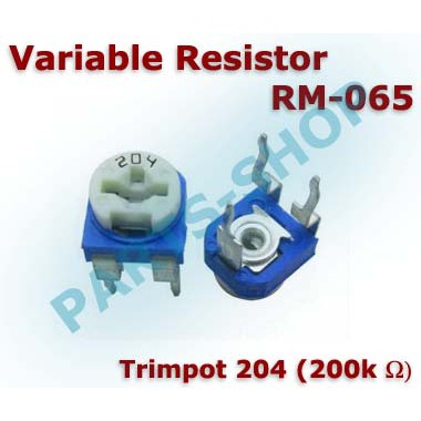 Jual 200K ohm 204 RM-065 Trimpot 200kOhm Trimmer Variable Resistor ...
