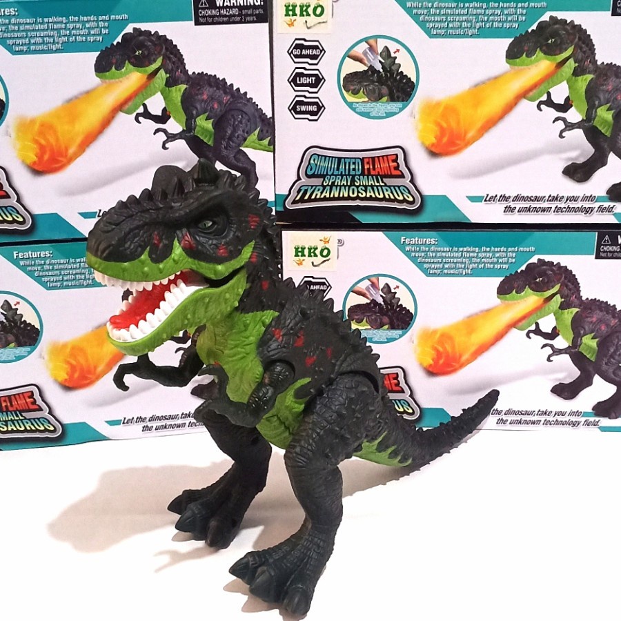 Jual MAINAN DINO TREX DINOSAURUS T-REX SPRAY FLAME BISA KELUAR ASAP ...