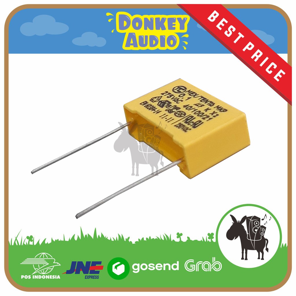 Jual CAPACITOR KAPASITOR MKT MKP MKM 0,1UF 275V 104 100nf 0.1uF 100N AC55 | Shopee Indonesia