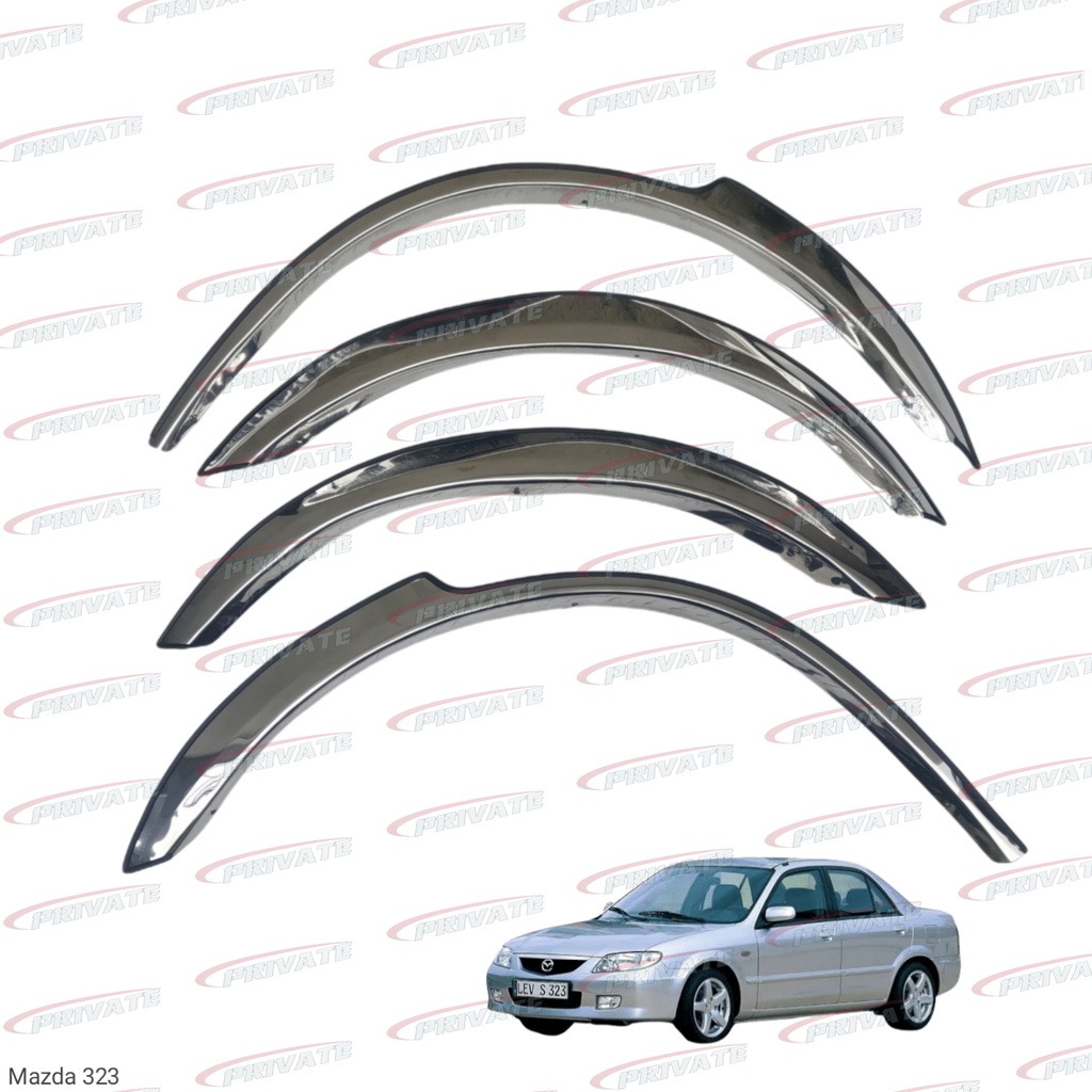 Jual FENDER TRIM LIST ATAS BAN STAINLESS MAZDA 323 | Shopee Indonesia