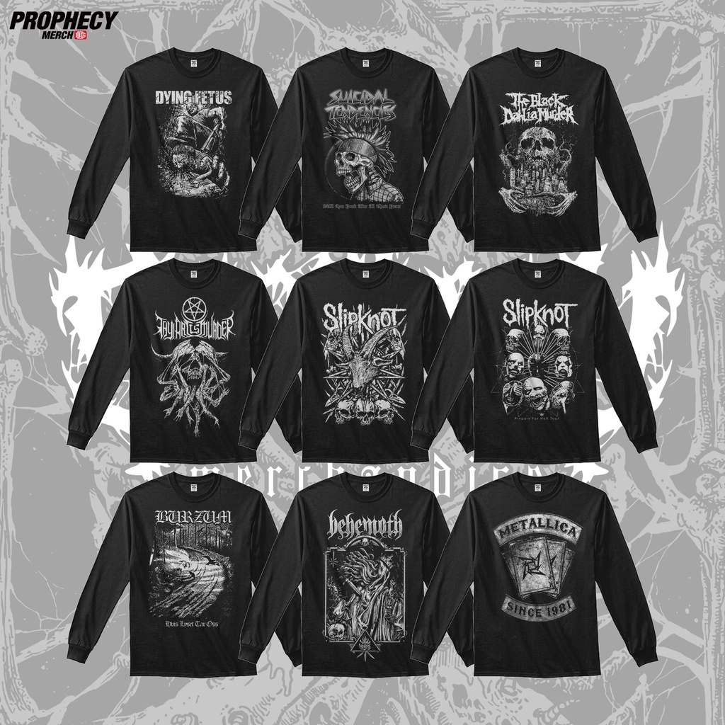 Jual GROSIR KAOS TANGAN PANJANG / LONGSLEEVE / KAOS MUSIC / KAOS BAND ...
